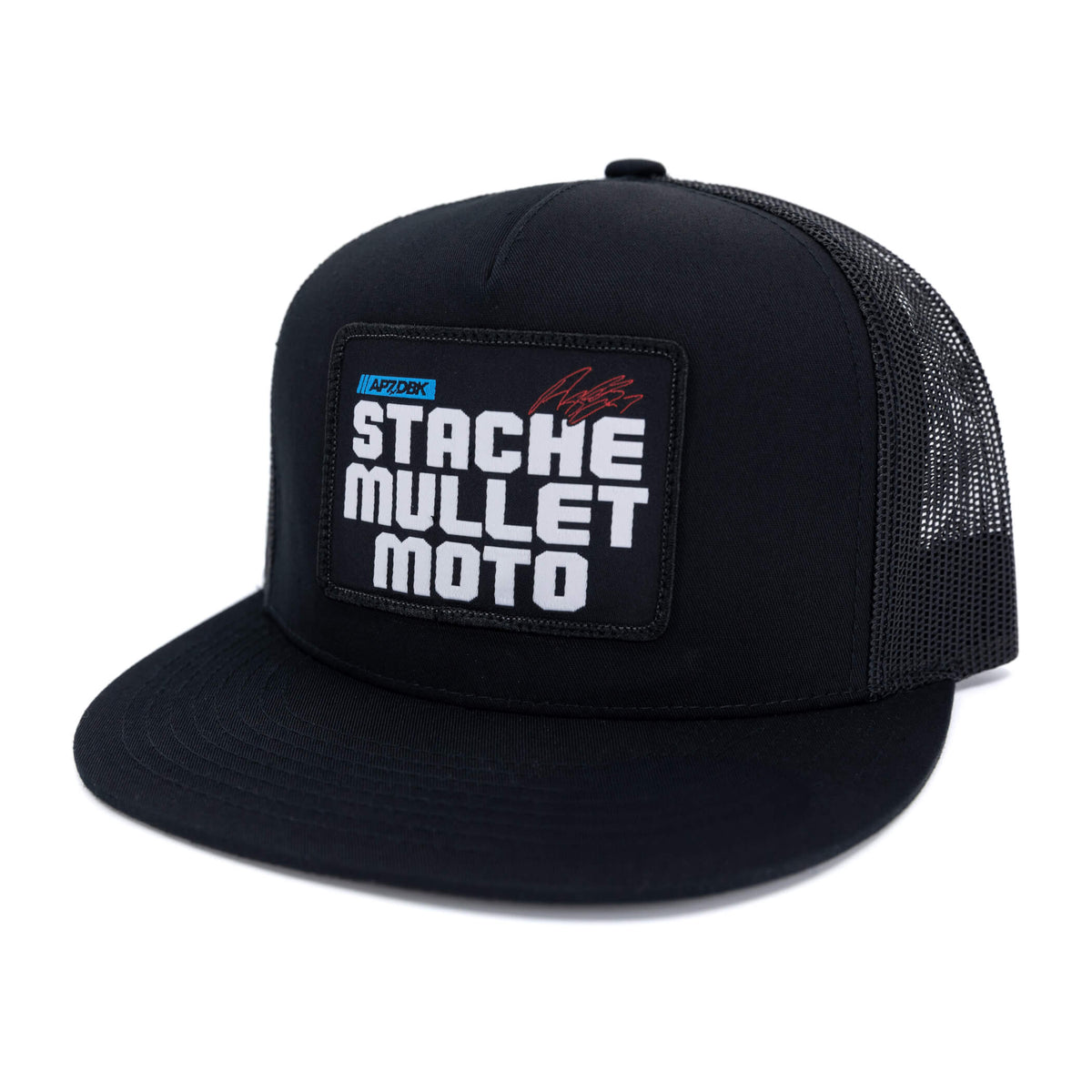 Stache Mullet Moto | AP7 x DBK 2Fifty Snapback | Trucker Hat – Dirt Bike Kidz