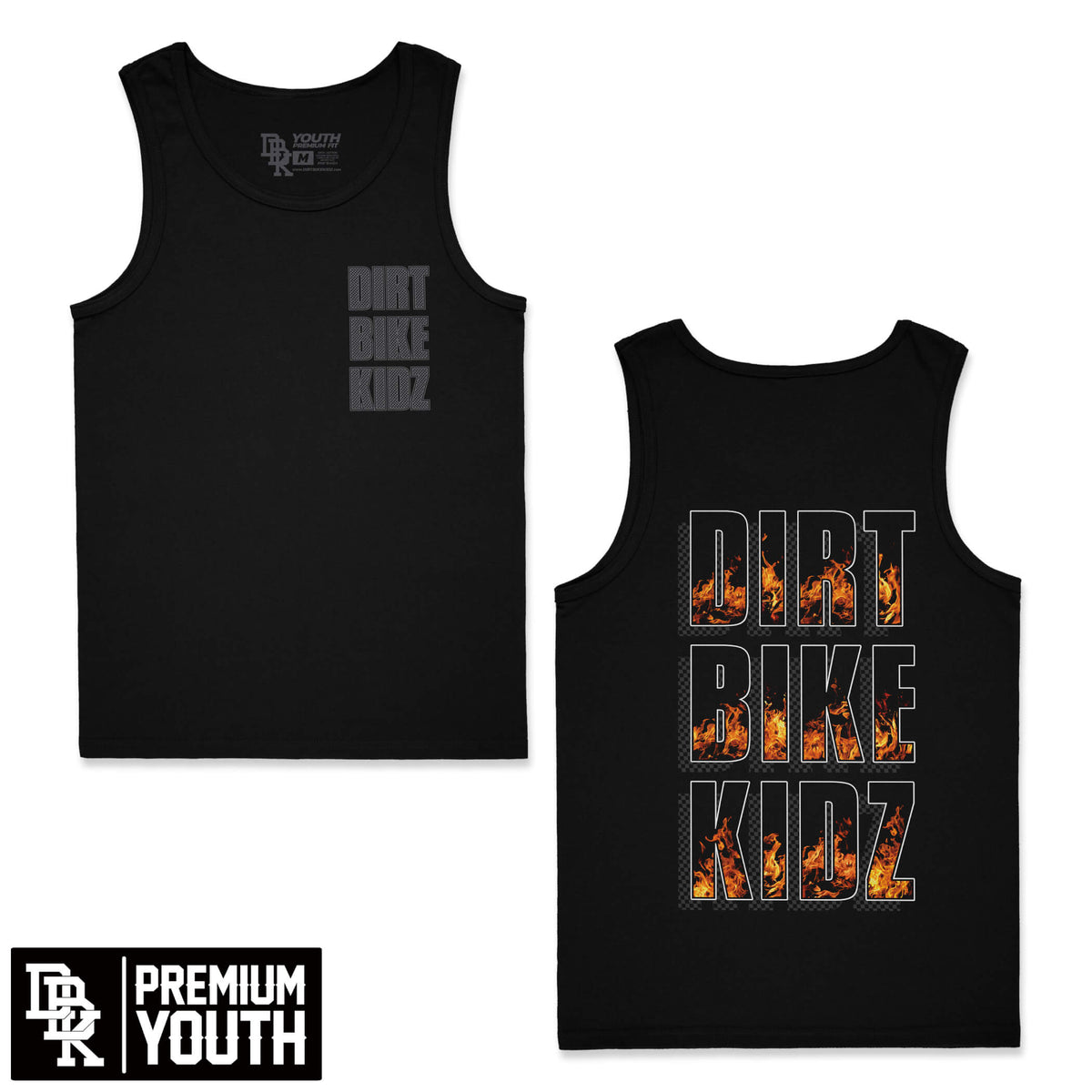 DBK Youth Clothing | Sparked Up | Premium Tank Top – Dirt Bike Kidz