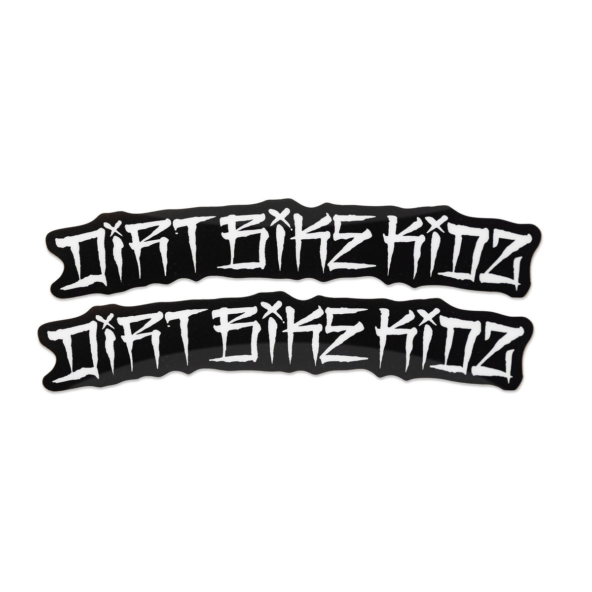 Dirt Bike Kidz OG White Fender Sticker | Motocross Front Fender Decals