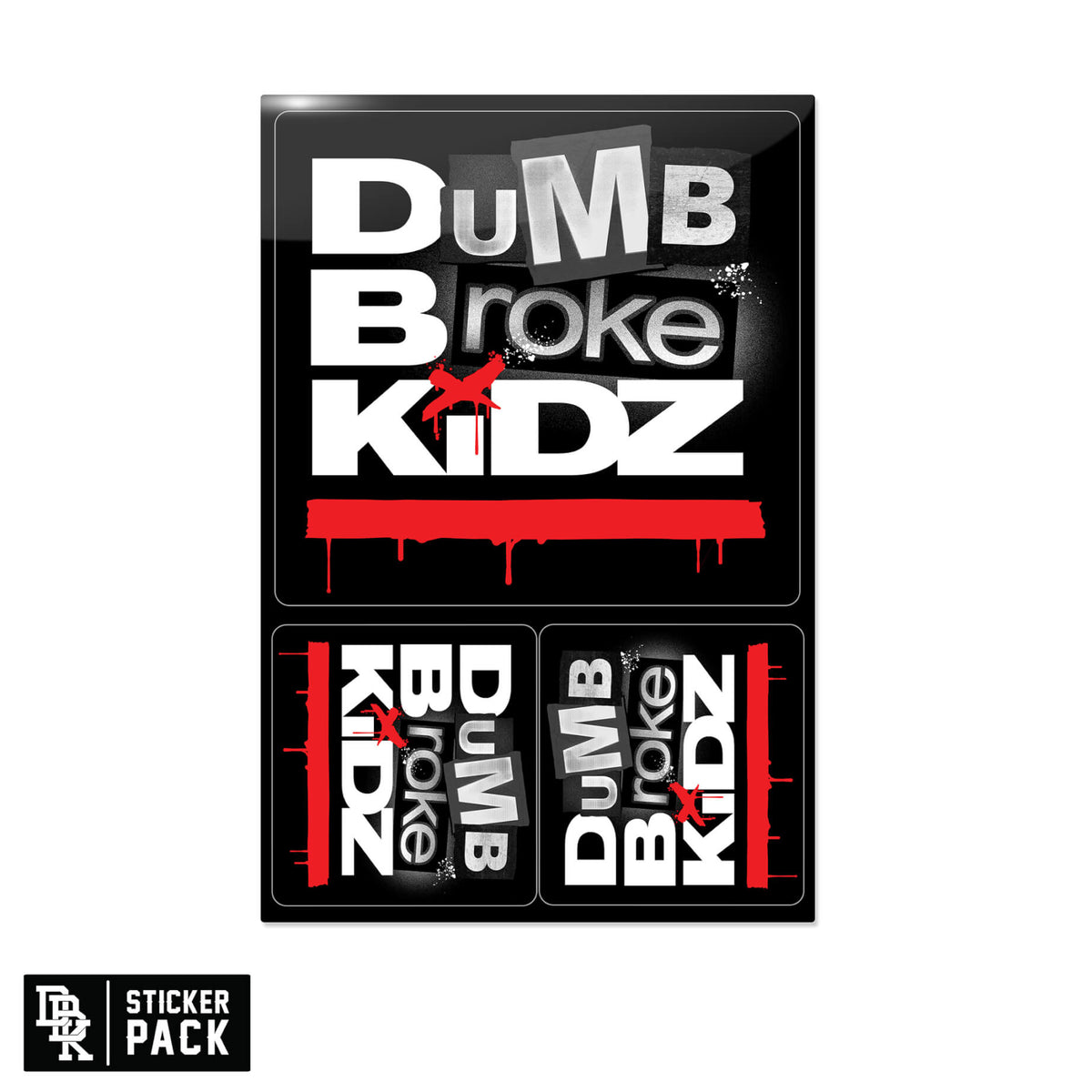 Dumb Broke Kidz | DBK Sticker Pack | High Quality Decals – Dirt Bike Kidz